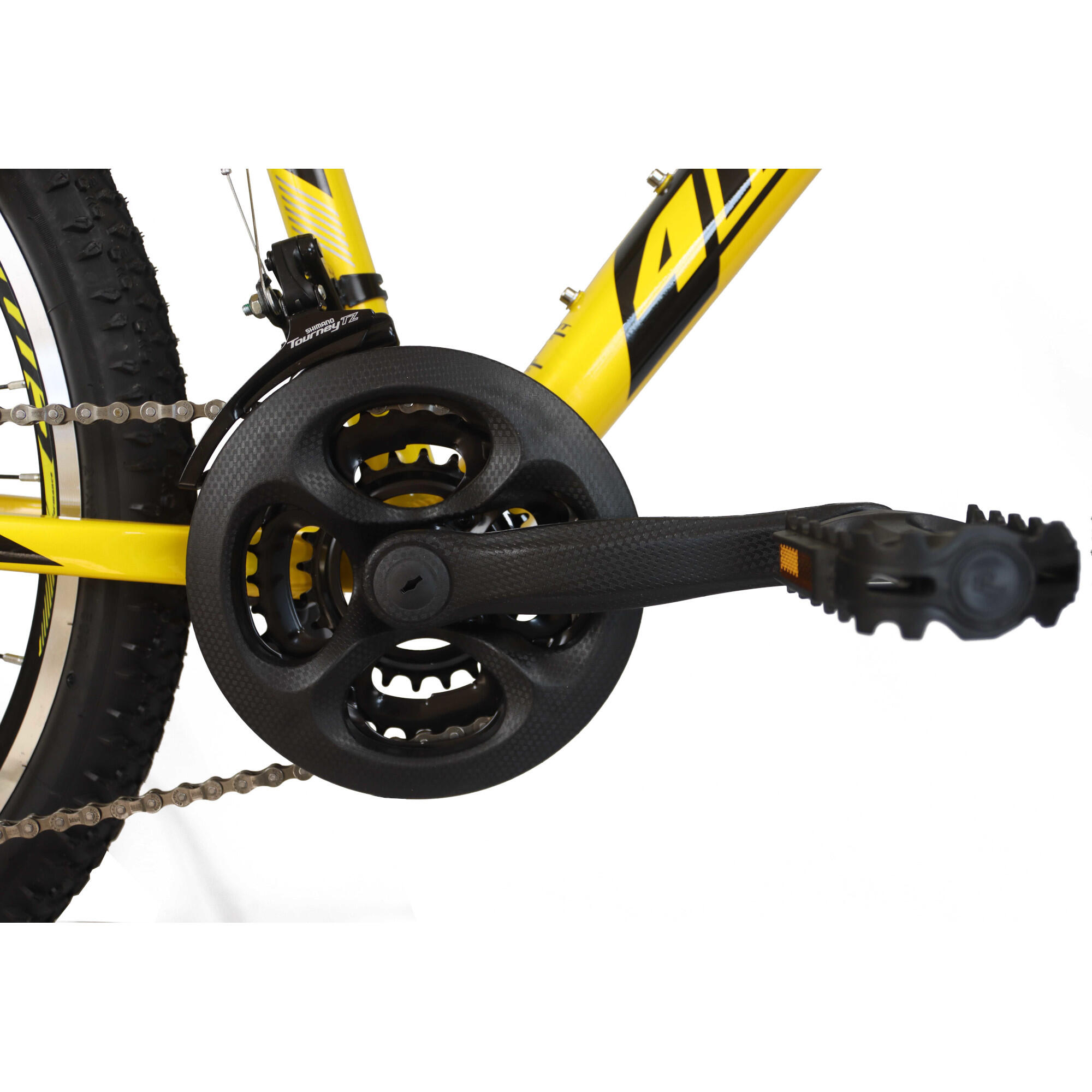 Bicicleta Montaña Umit de 24″ Cuadro de Aluminio, 21V Color Amarillo ...