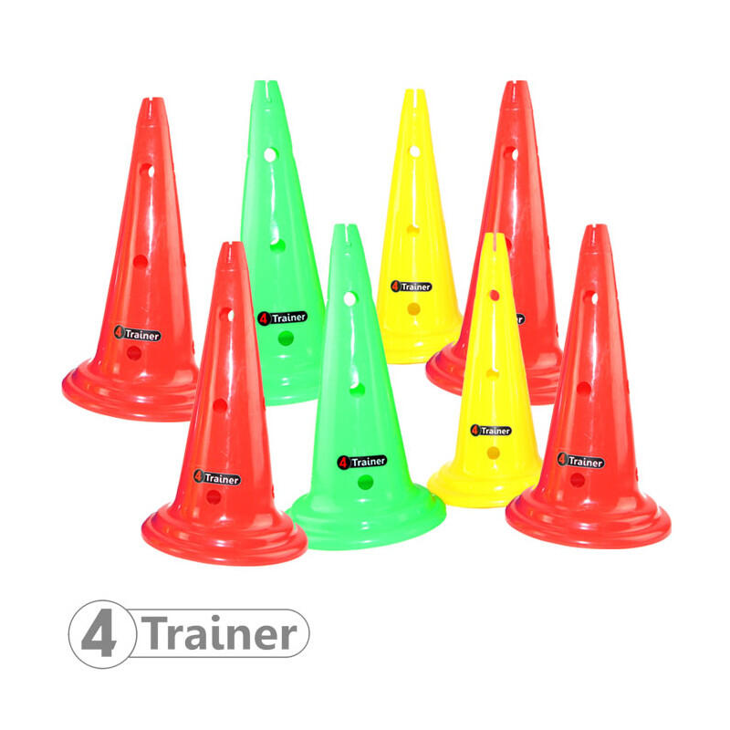Balise x4 Multicolore - 50cm - 12 Trous - R, V, J - 4TRAINER 4TRAINER ...