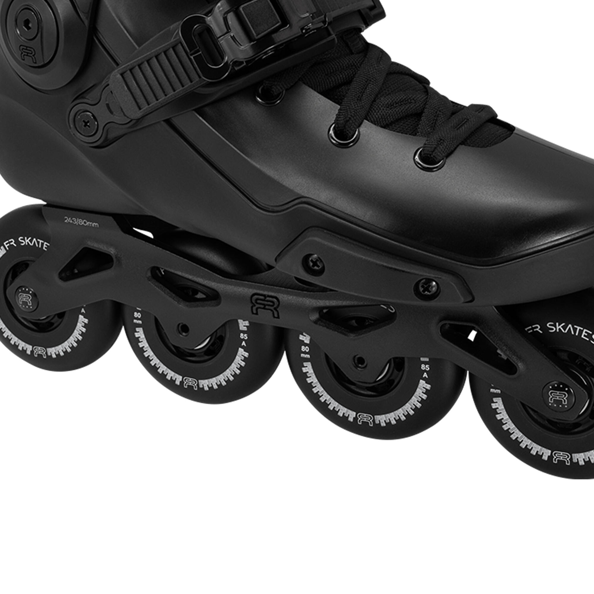 FR NEO 2 80 INLINE FREERIDE, FREESTYLE & CITY SKATES - BLACK FR SKATES ...