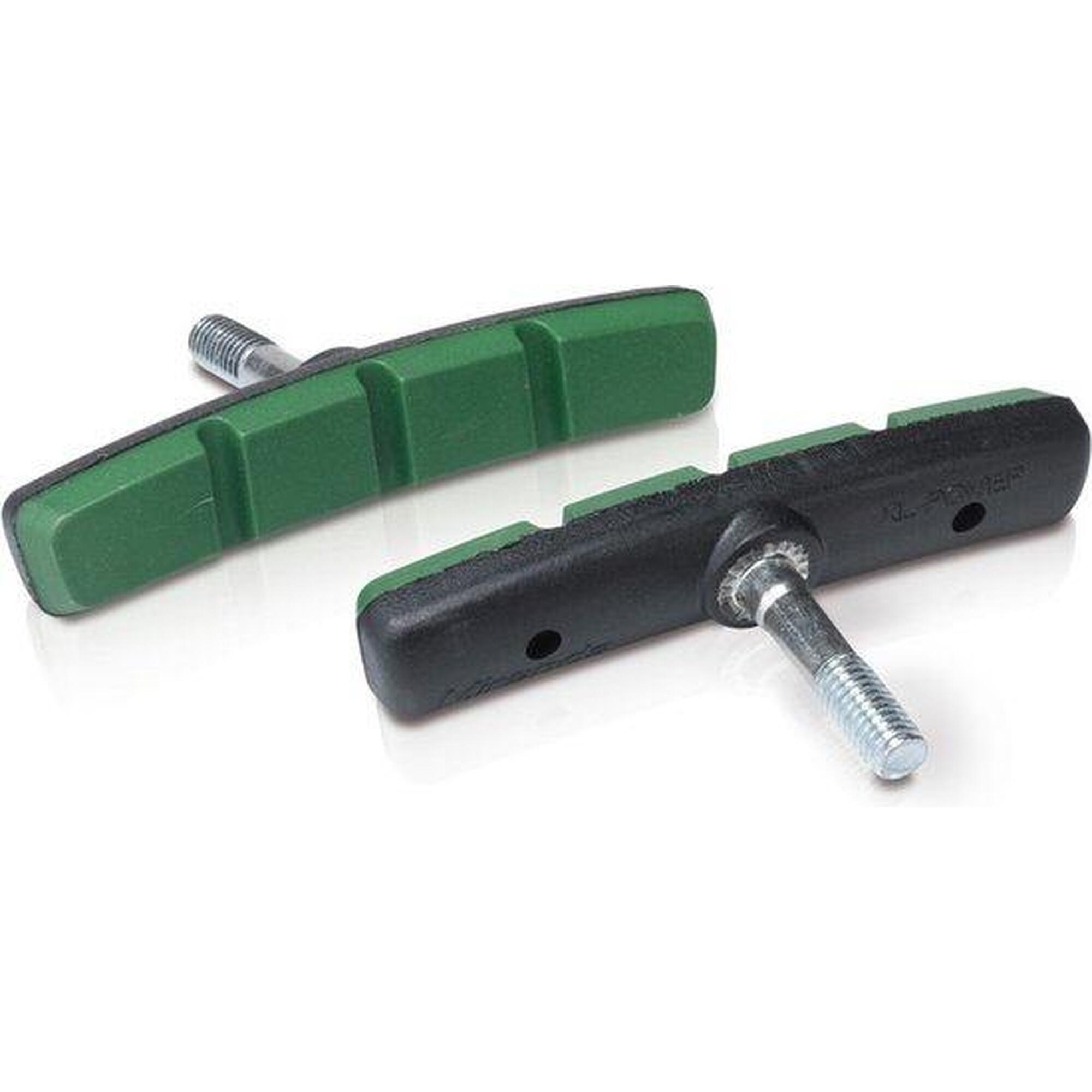 Patin de frein BS-V11 V-Brake 72 mm noir/vert lot de 4 pièces XLC | Decathlon
