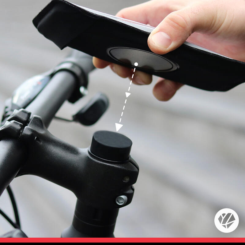 Soporte para teléfono con horquilla para bicicleta (Smartphone M ...