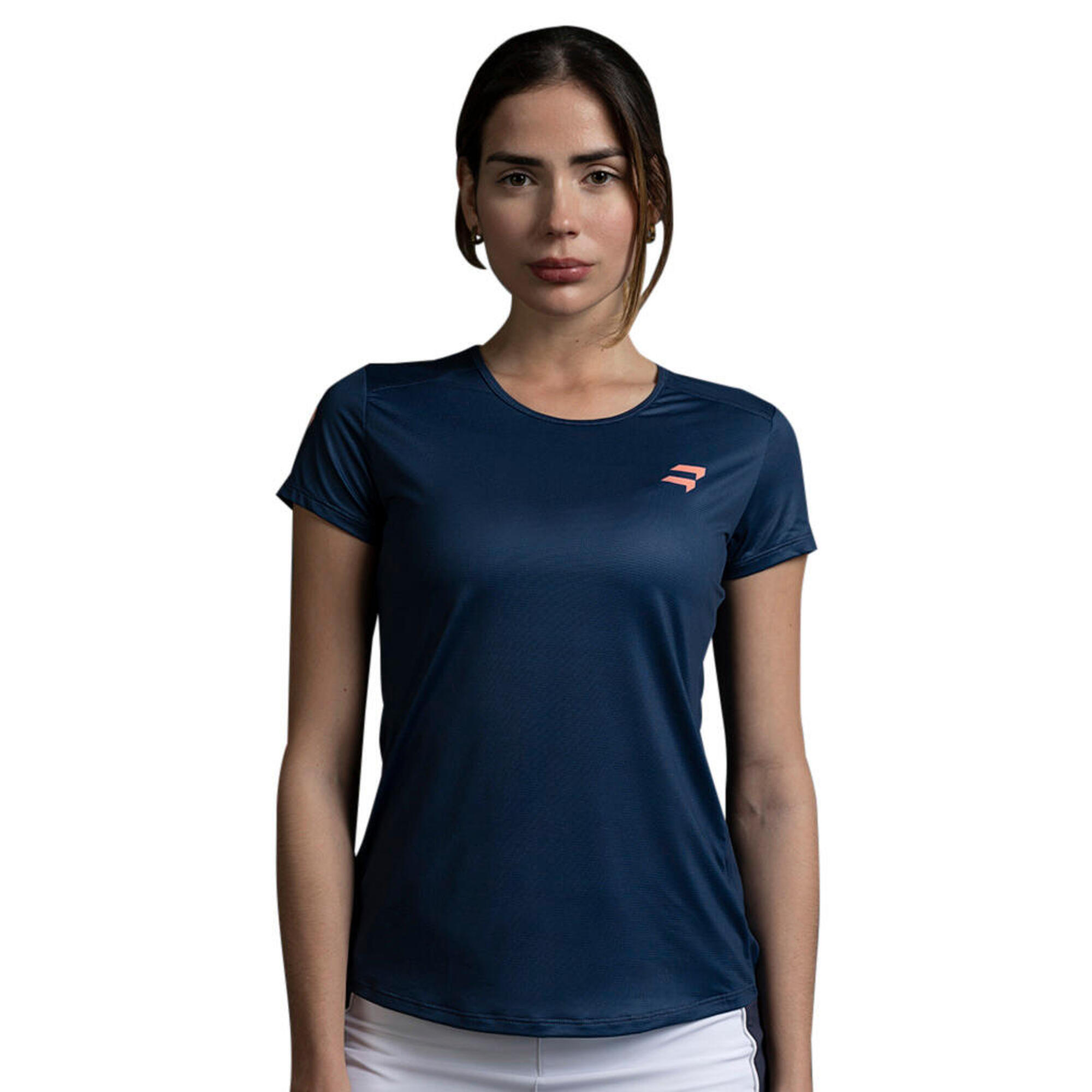 T-shirt de padel Sira navy femme BIKKOA | Decathlon