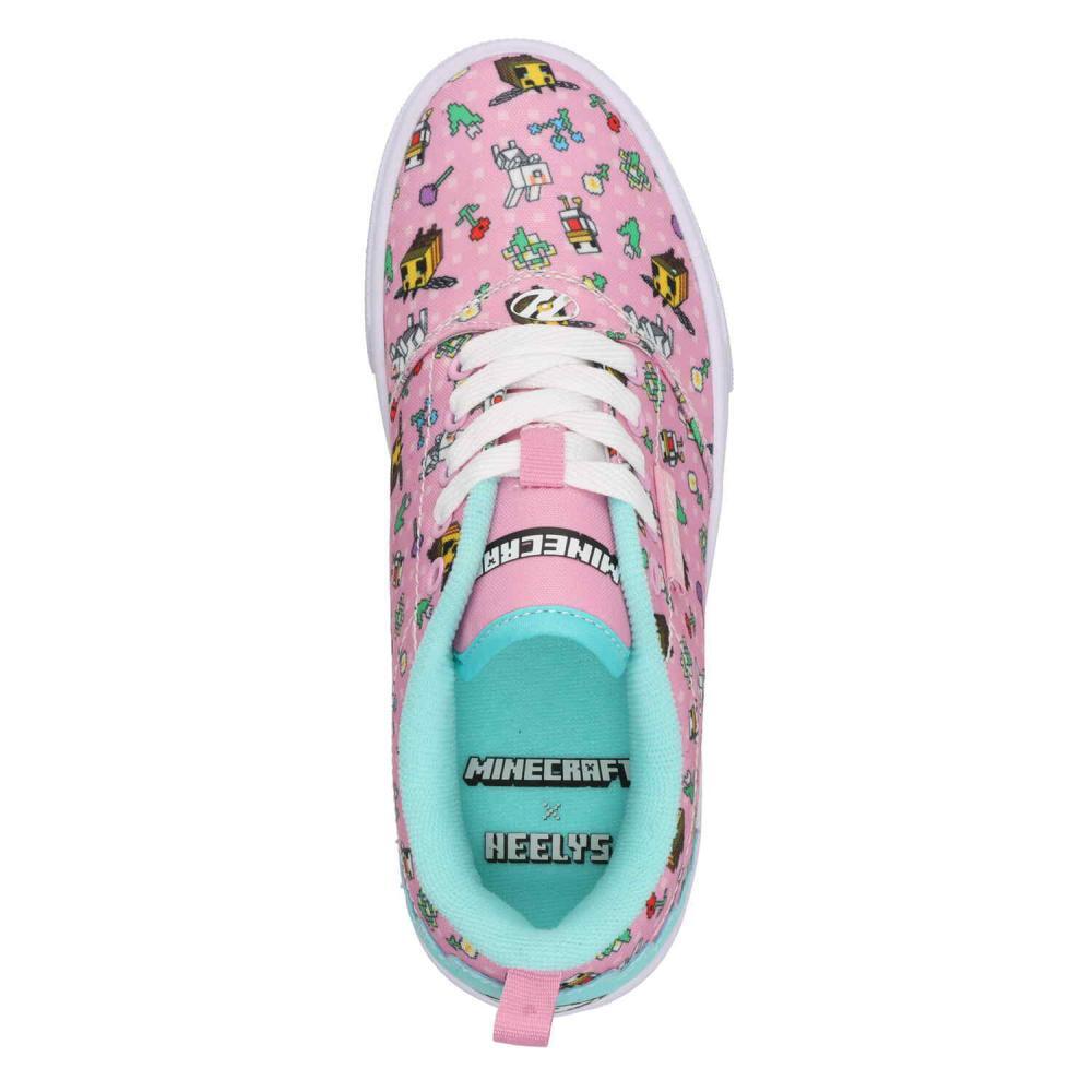 Heelys X Minecraft Pro 20 Prints Pink/Aqua Kids Heely Shoe | Decathlon