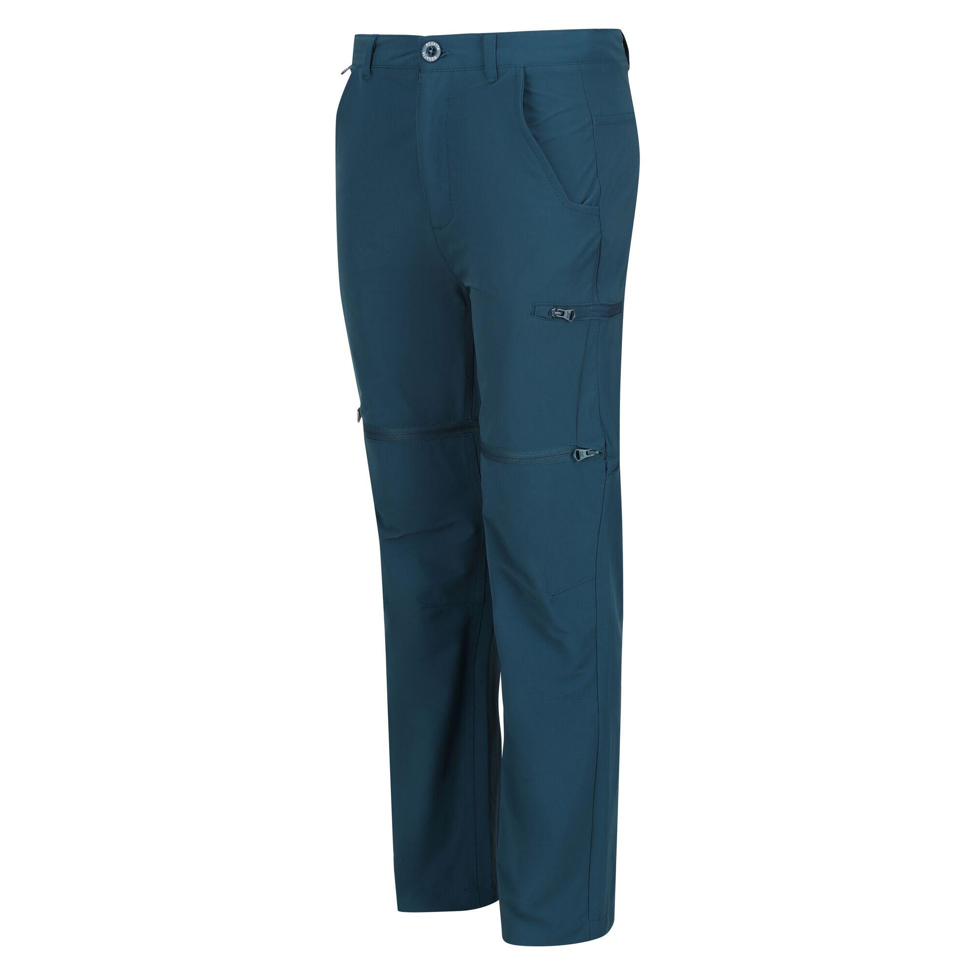 Kinder/Kinder Highton Stretch Afritsbare Wandelbroek (Marokkaans blauw) | Decathlon