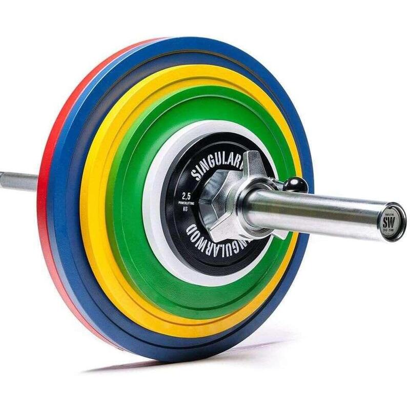 Disque de Powerlifting Rouge 25 kg SINGULAR WOD | Decathlon