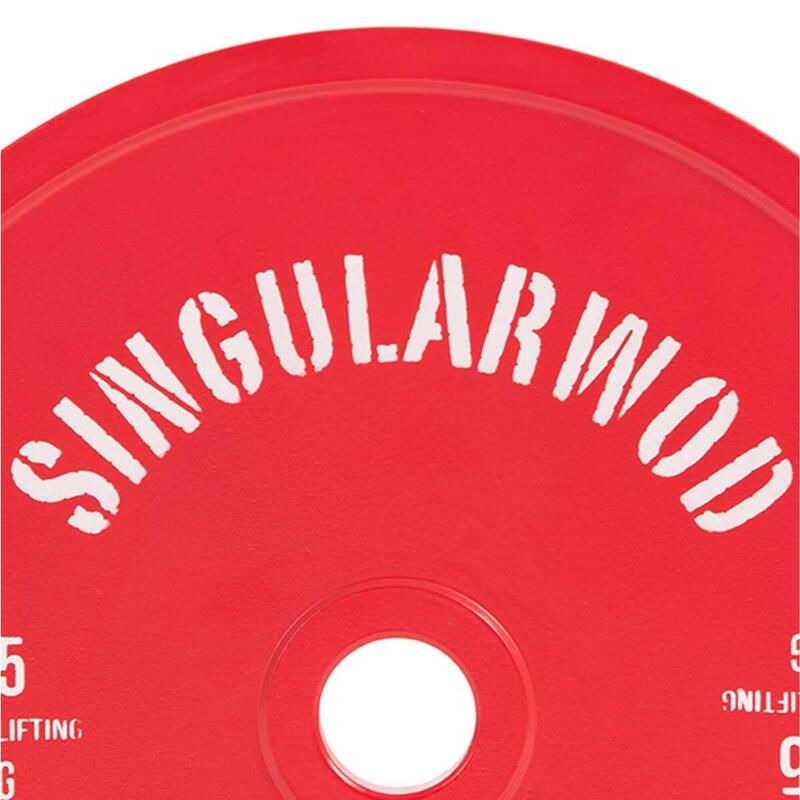 Disque de Powerlifting Rouge 25 kg SINGULAR WOD | Decathlon