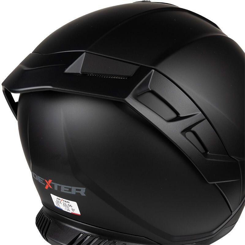 Casque HYPERION Adulte Noir Mat Dexter MOTOBLOUZ | Decathlon