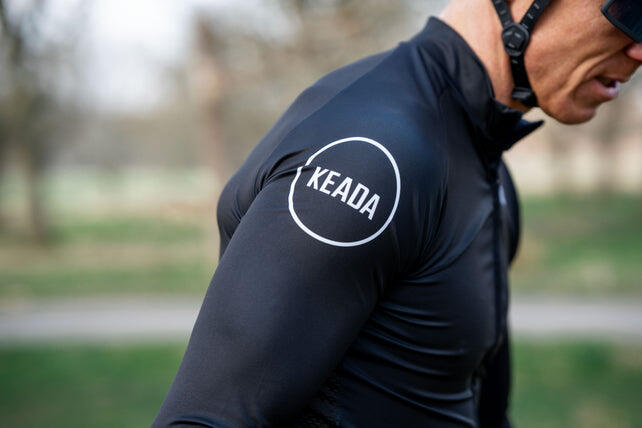 Mens Essential Long Sleeved Cycling Jersey - Black KEADA SPORTS | Decathlon