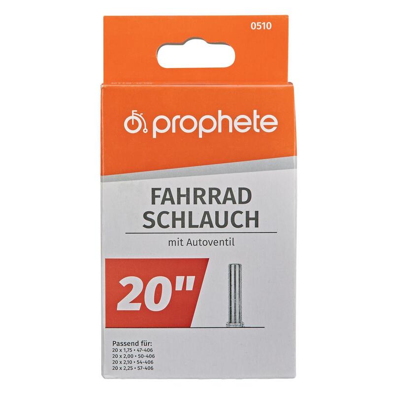 Chambre à air de vélo 20 pouces x 1,75 - 2,125, valve auto PROPHETE ...