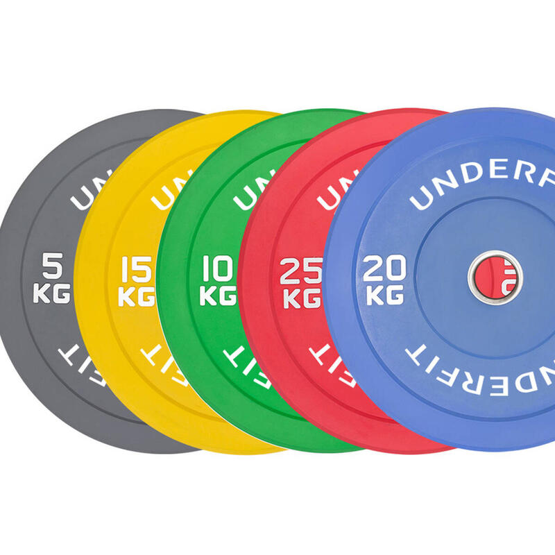 Obciążenie olimpijskie bumper Color UNDERFIT UNDERFIT | Decathlon