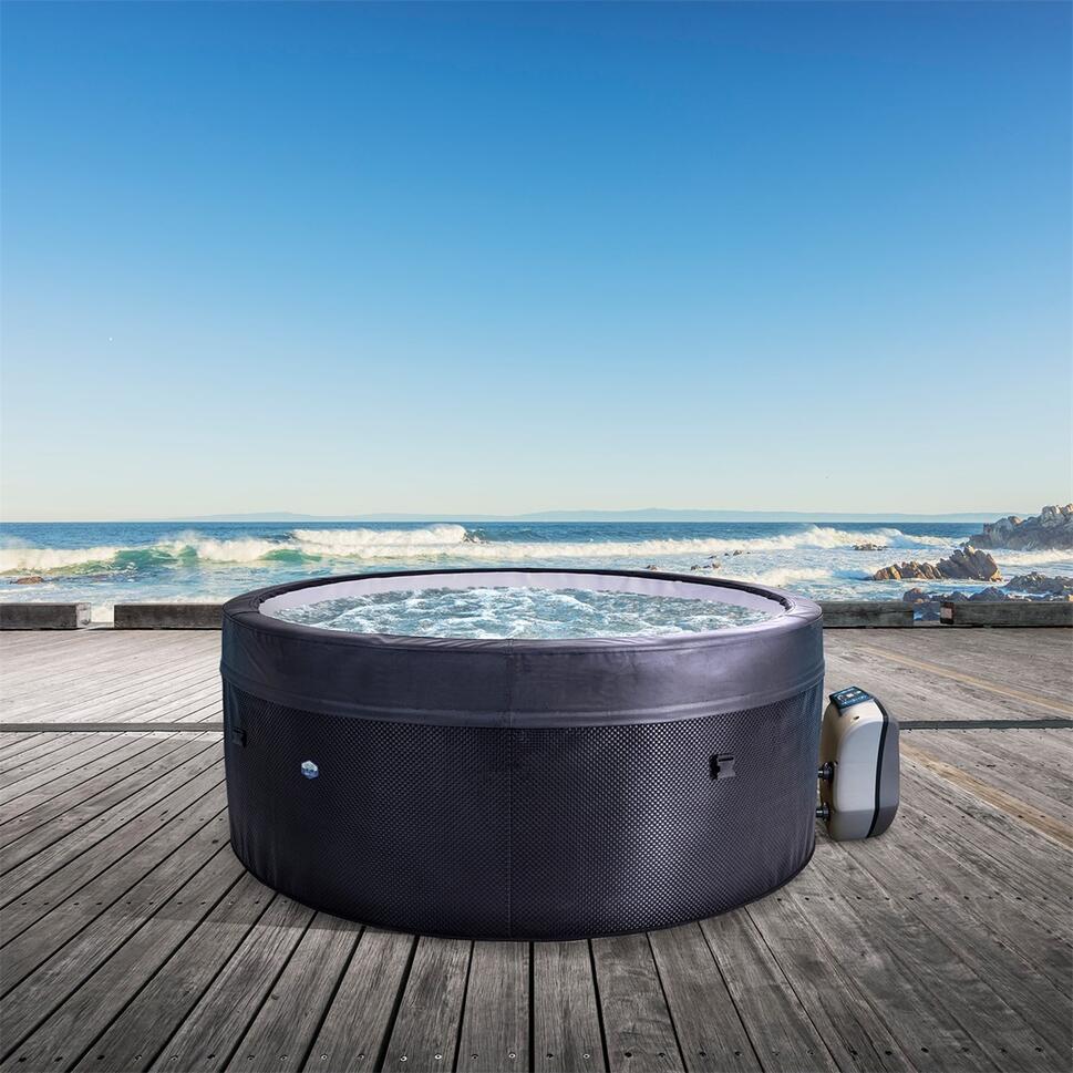 Spa Semi-rigide Vita Rond - 4 personnes - 156 x 70 cm - PVC tressé ...