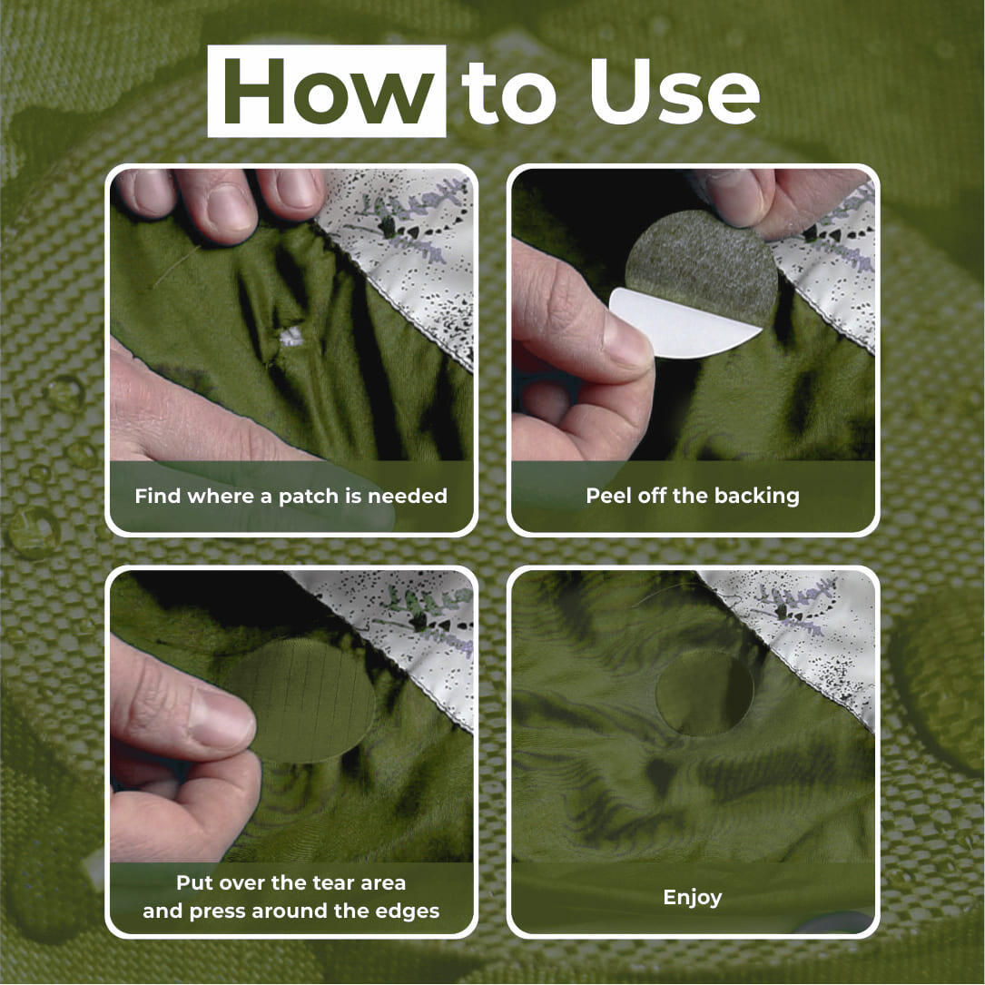 Repair Patches for Jackets, Tents | Waterproof, Self-Adhesive (11Pcs ...