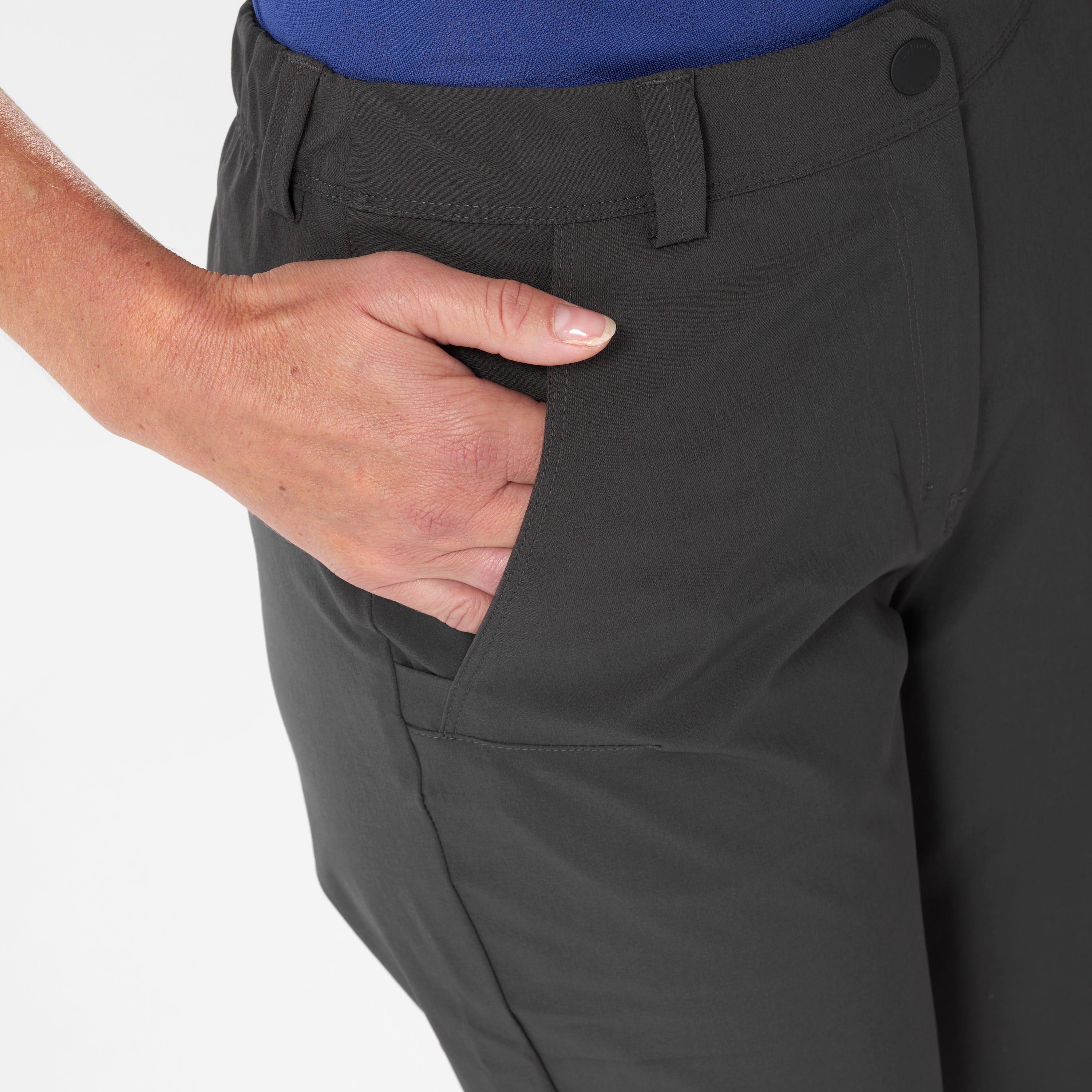 Pantaloncini da trekking Lafuma Active Stretch Knee donna - Grigio ...