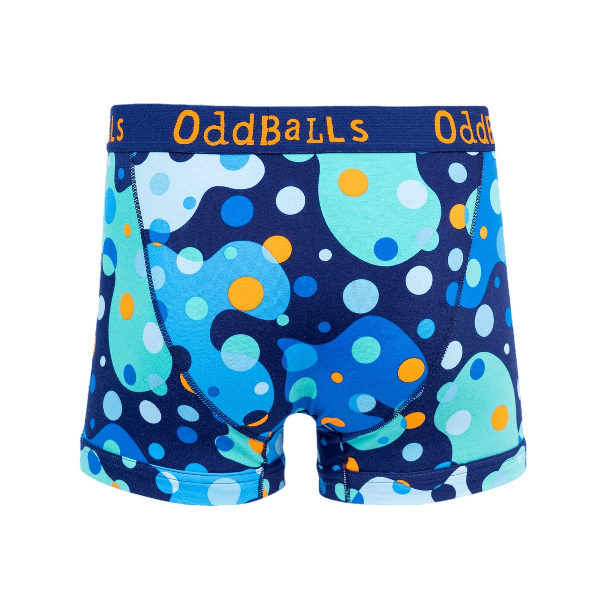 Mens Space Balls Spotted Boxer Shorts (Blue) ODDBALLS | Decathlon