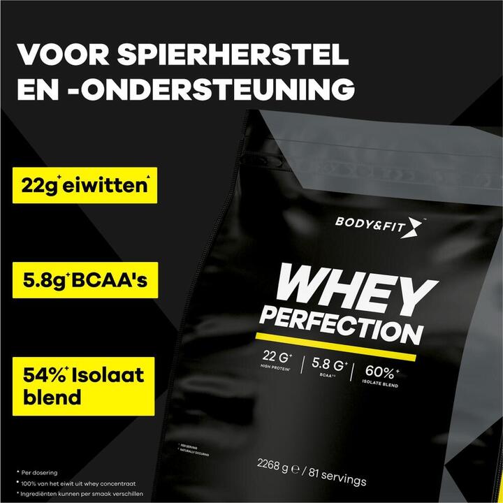 Whey Perfection - Whey Protein - Stroopwafel - 2268 gram | BODY&FIT ...