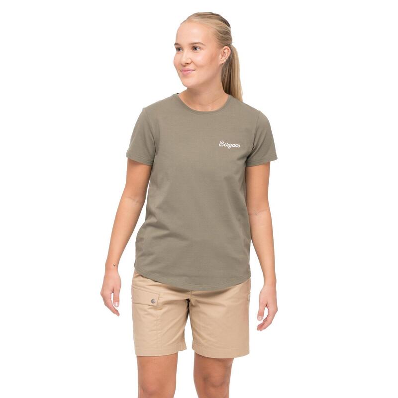 Bergans of Norway Nordmarka Organic Cotton Print Tee - Women - Green ...