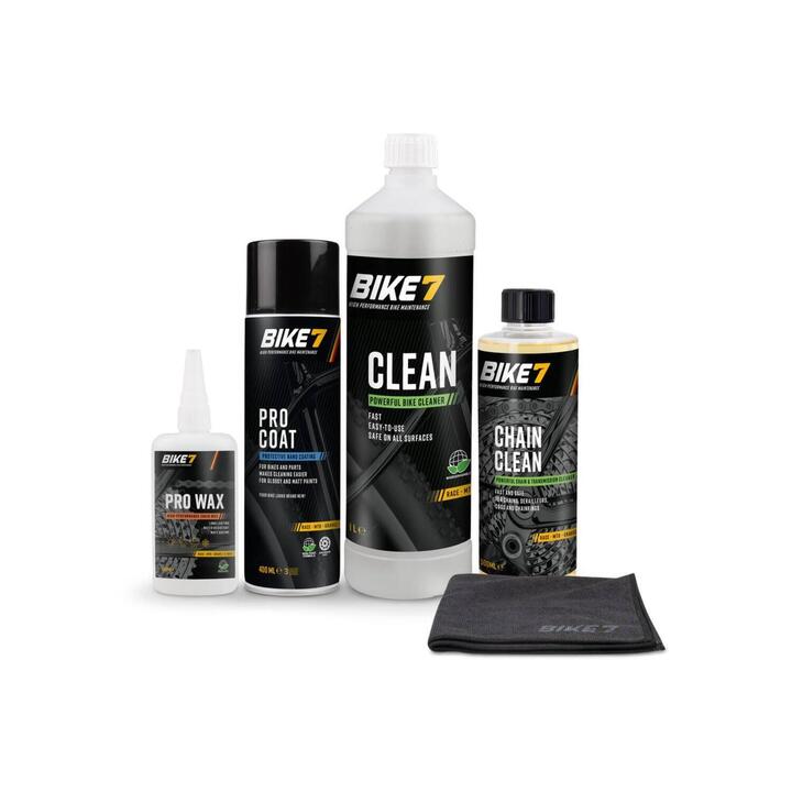 BIKE7 Fietsaccessoires volledig onderhoud - Bike7 Clean & Care Box 6 ...