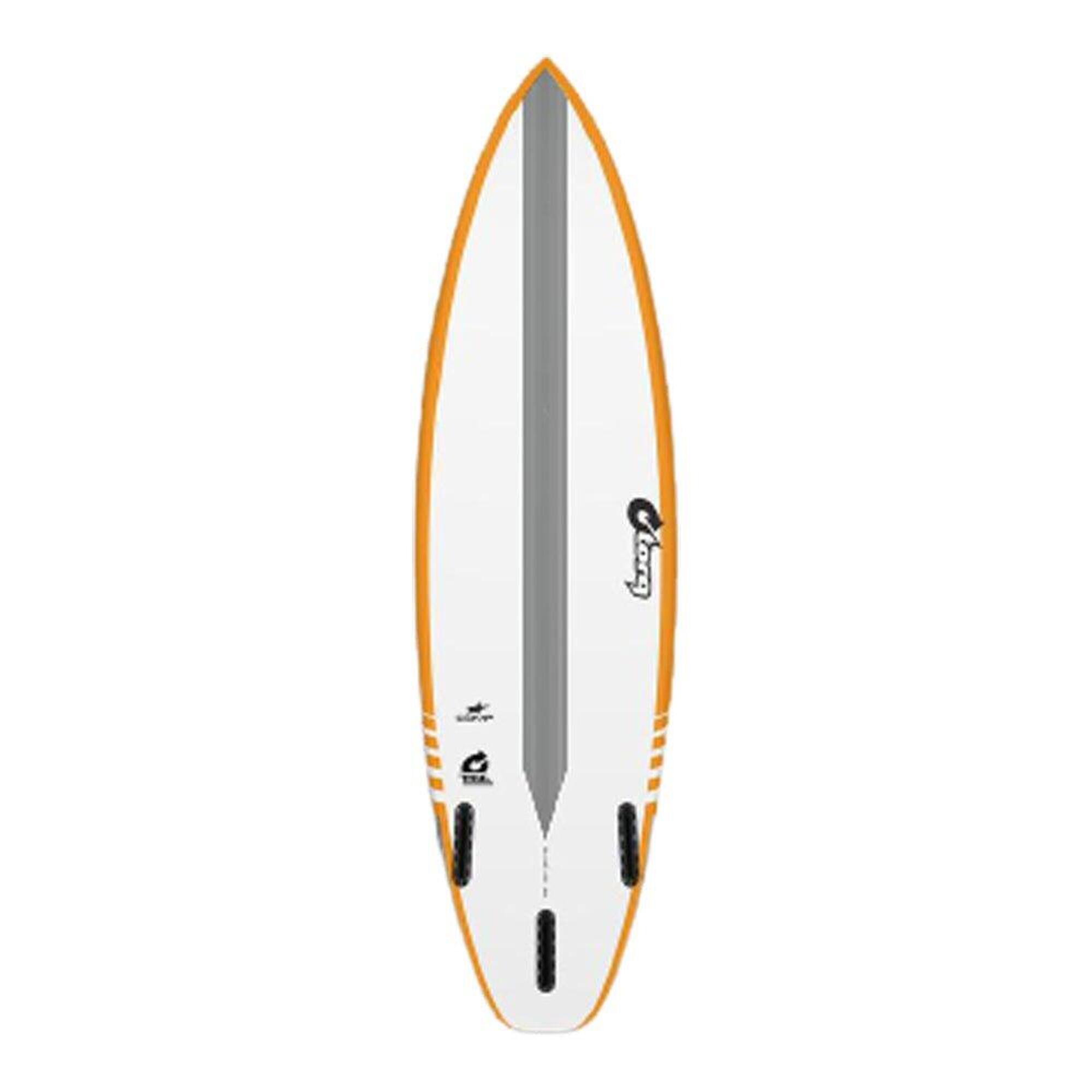 Planche de surf Shortboard Comp TEC Torq Orange/White 5'6 TORQ | Decathlon