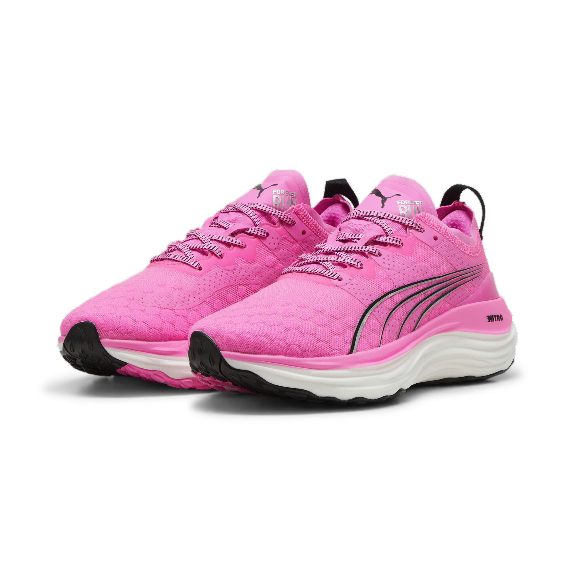 Puma ForeverRun Nitro Womens Pink Running Shoes PUMA | Decathlon