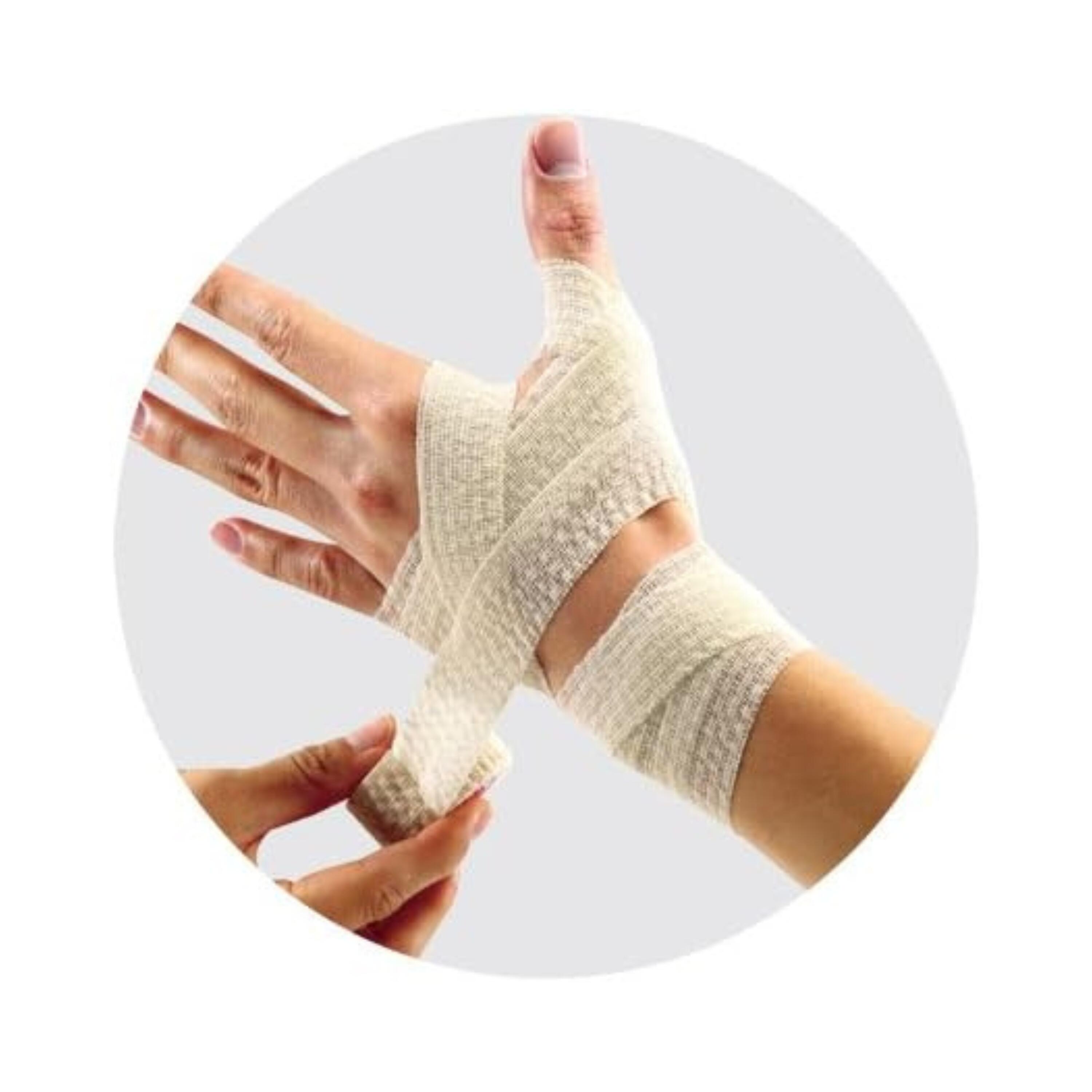 Mueller Tear Light Tape Latex Free Fixation Bandage 7.5cm X 6.9m (Pack of 4) MUELLER | Decathlon