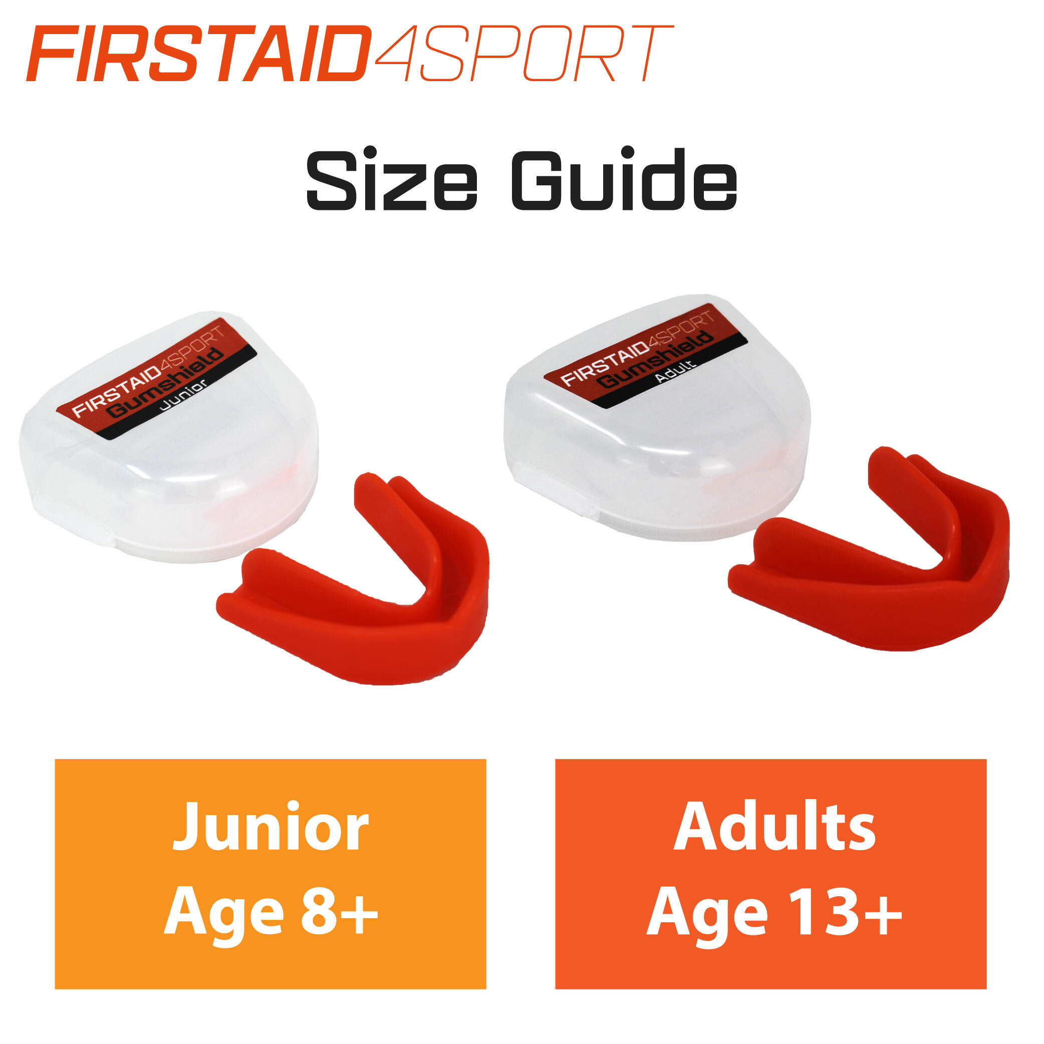 FirstAid4Sport Adult Gum Shield / Mouth Guard for Contact Sport - 10 ...
