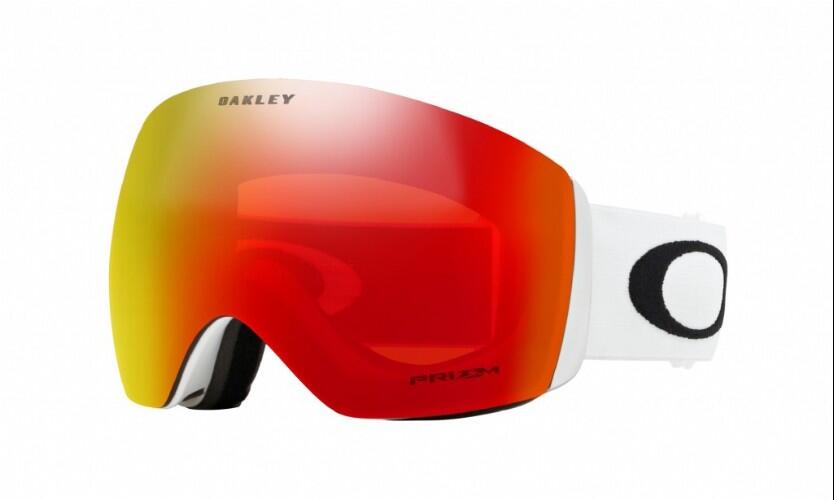 Oakley Flight Deck L Skibril Mat Wit/ Prizm Snow Torch Iridium | Decathlon
