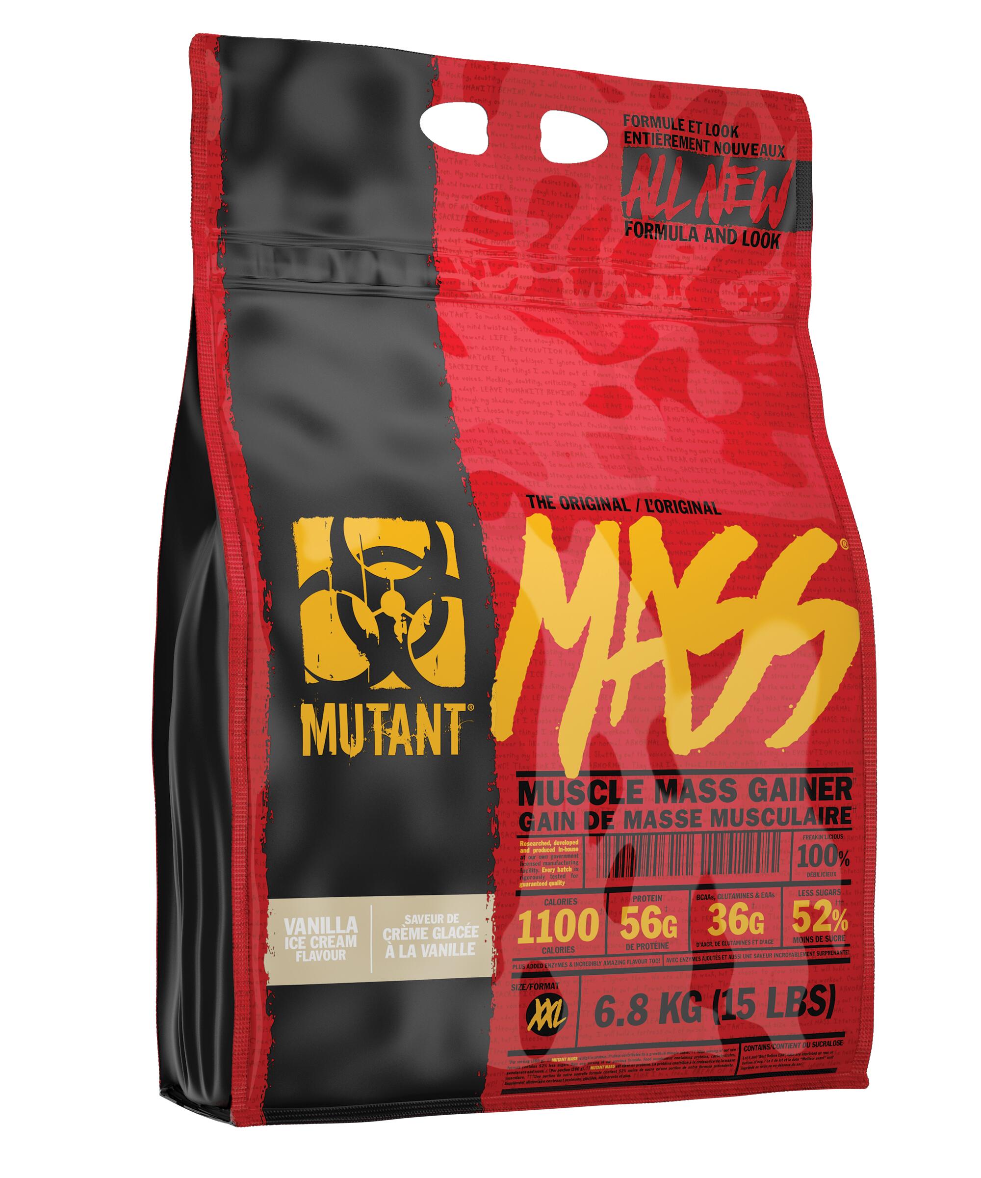 Mutant Mutant Mass (6800g) Vanilla Ice Cream - Gewichtstoename - Zonder ...