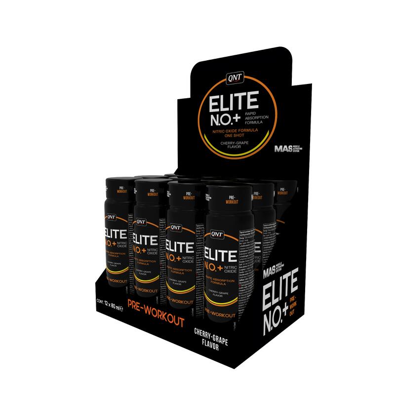 Pre-workout en shot - Elite NO+ Pre-Workout - Raisin Cerise Pack de 12 ...