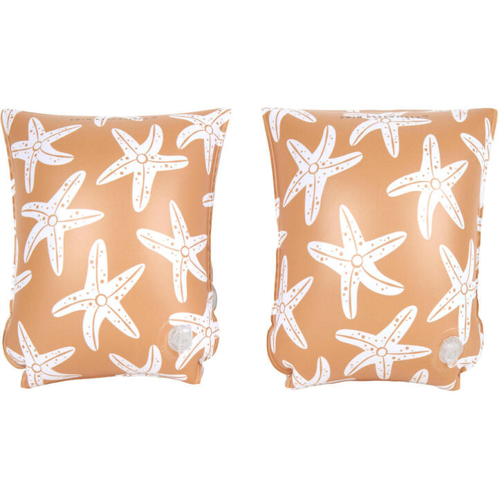 Swim Essentials Arm Bands - Beige - Safari Chic SWIM ESSENTIALS - Decathlon