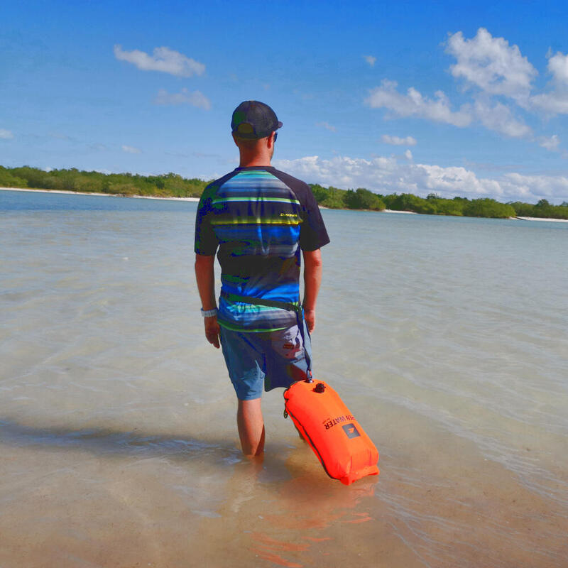 Bojka asekuracyjna do pływania OpenWater z funkcją plecaka SAFE4SPORT ...