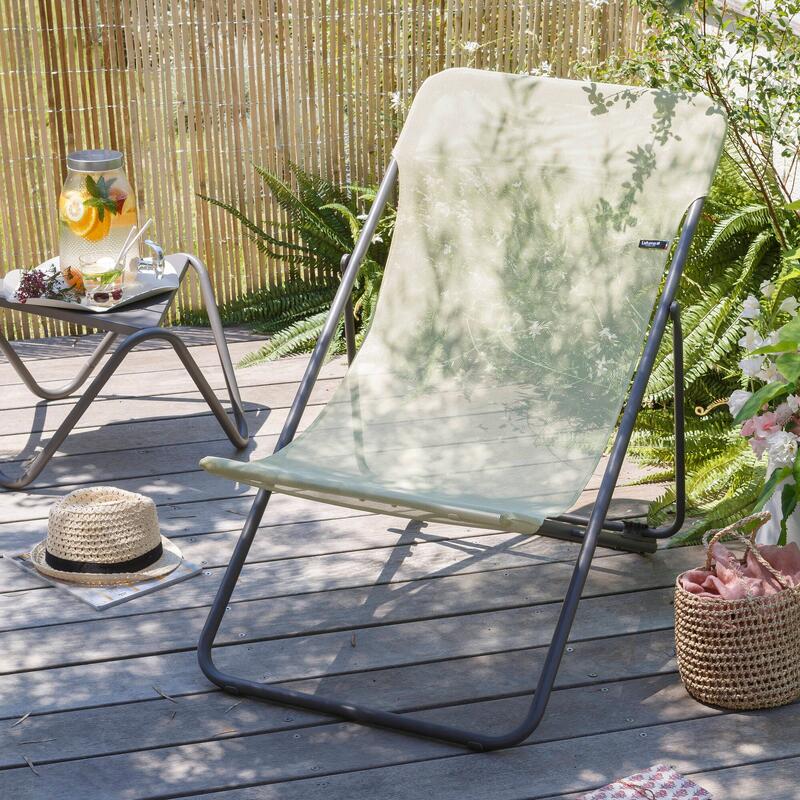 Transat pliant multi-positions - MAXI TRANSAT - Jaune - Lafuma Mobilier ...