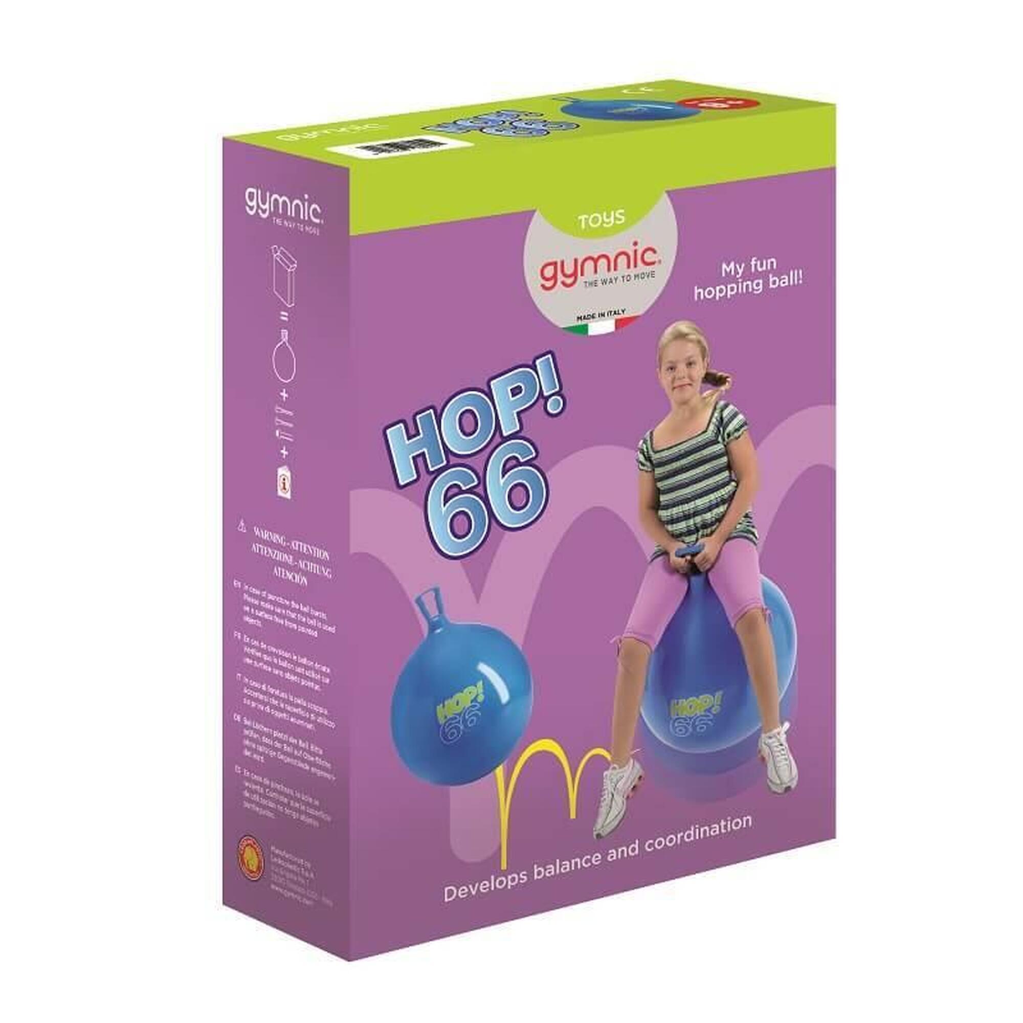 Ballon sauteur « HOP » ø 66 cm, bleu Unisexe GYMNIC | Decathlon