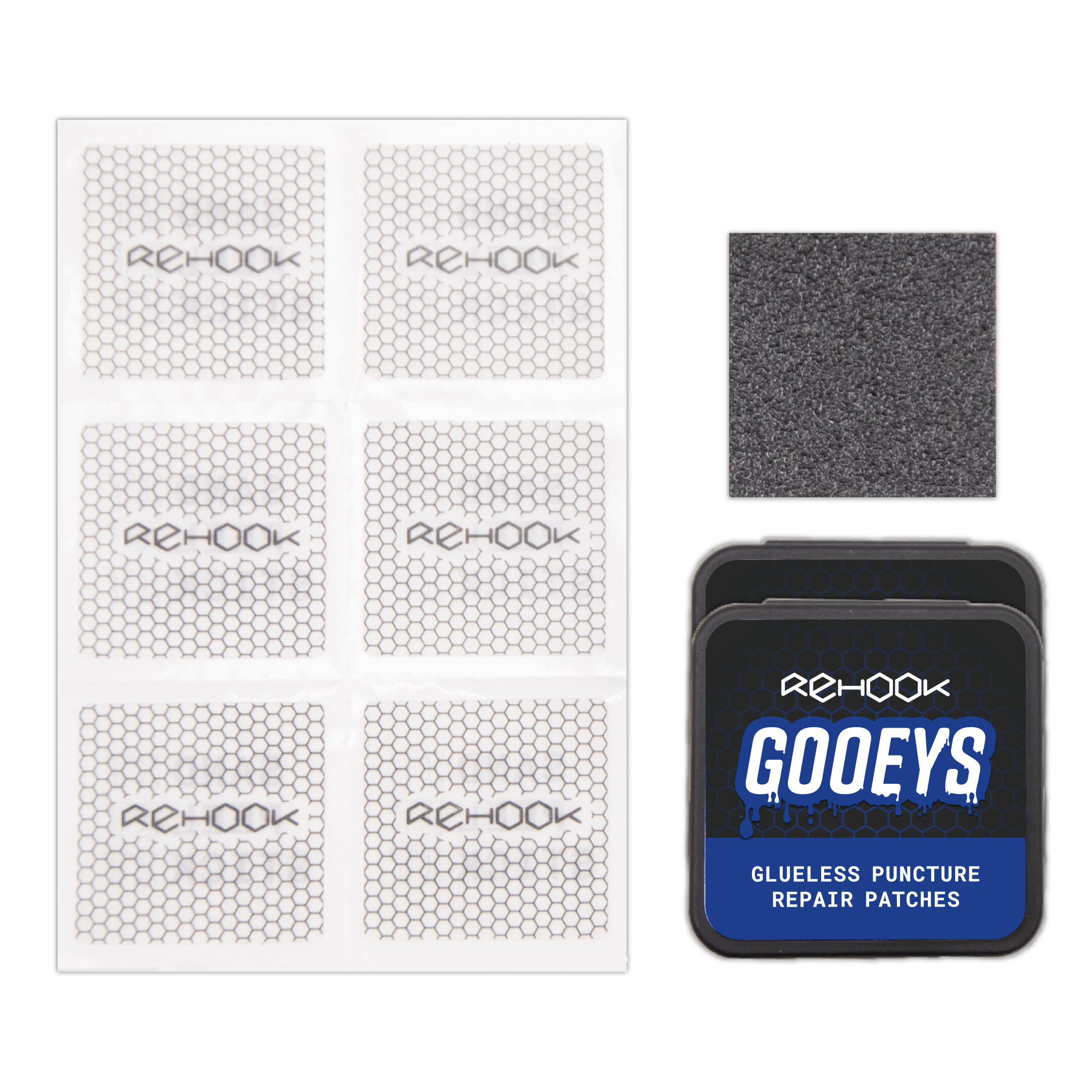 Gooeys Glueless Puncture Repair Patches - Bike Tube Self-Adhesive Patch Kit | Decathlon
