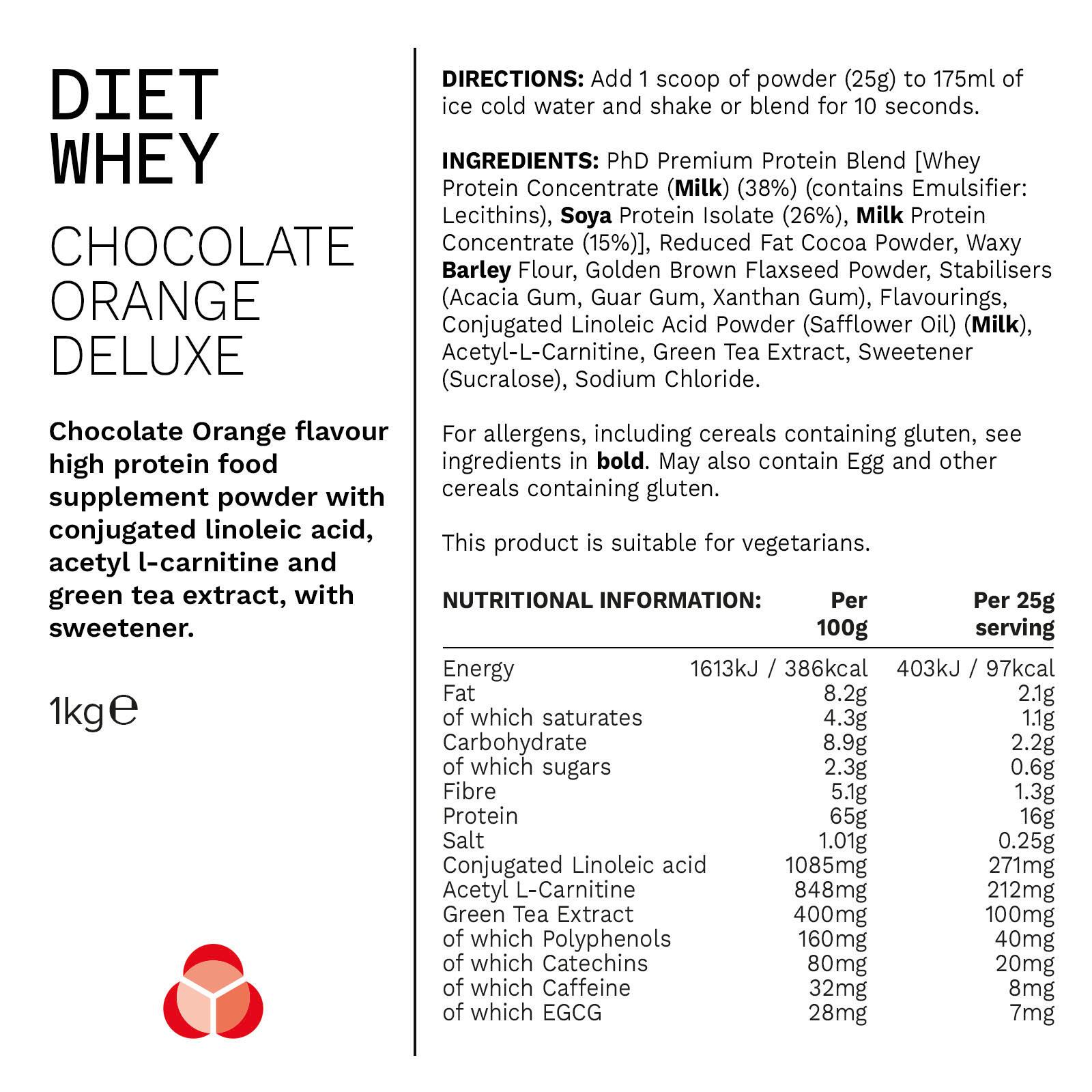 Diet Whey Protein Powder | 1kg PHD NUTRITION | Decathlon