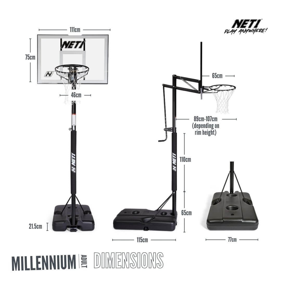 NET1 Millennium Basketball Hoop NET1 | Decathlon