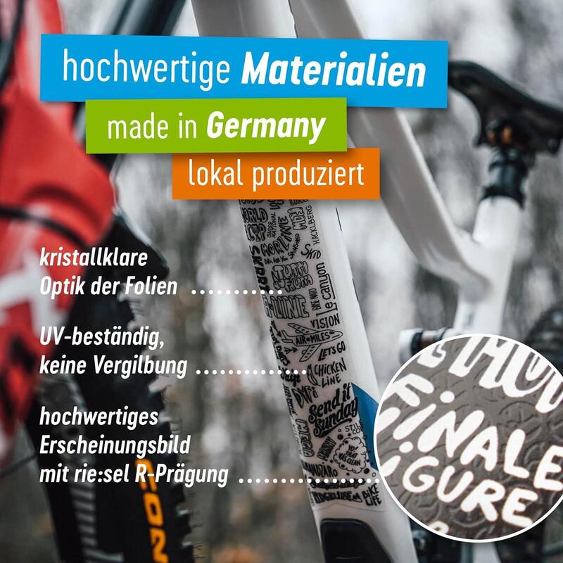 Kit film de protection cadre Riesel Design Frame:Guard Snake RIESEL ...