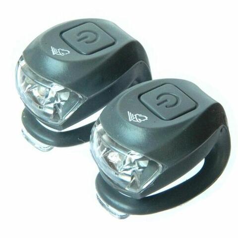 Lampka Velotech 2LED migająca szara VELOTECH | Decathlon