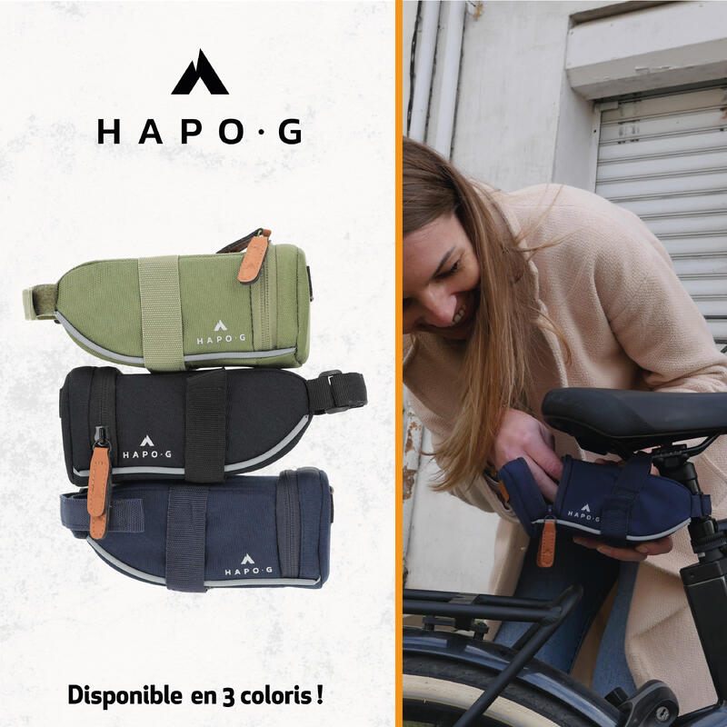Sacoche de selle vélo 0,7L NOIR HAPO-G HAPO-G | Decathlon