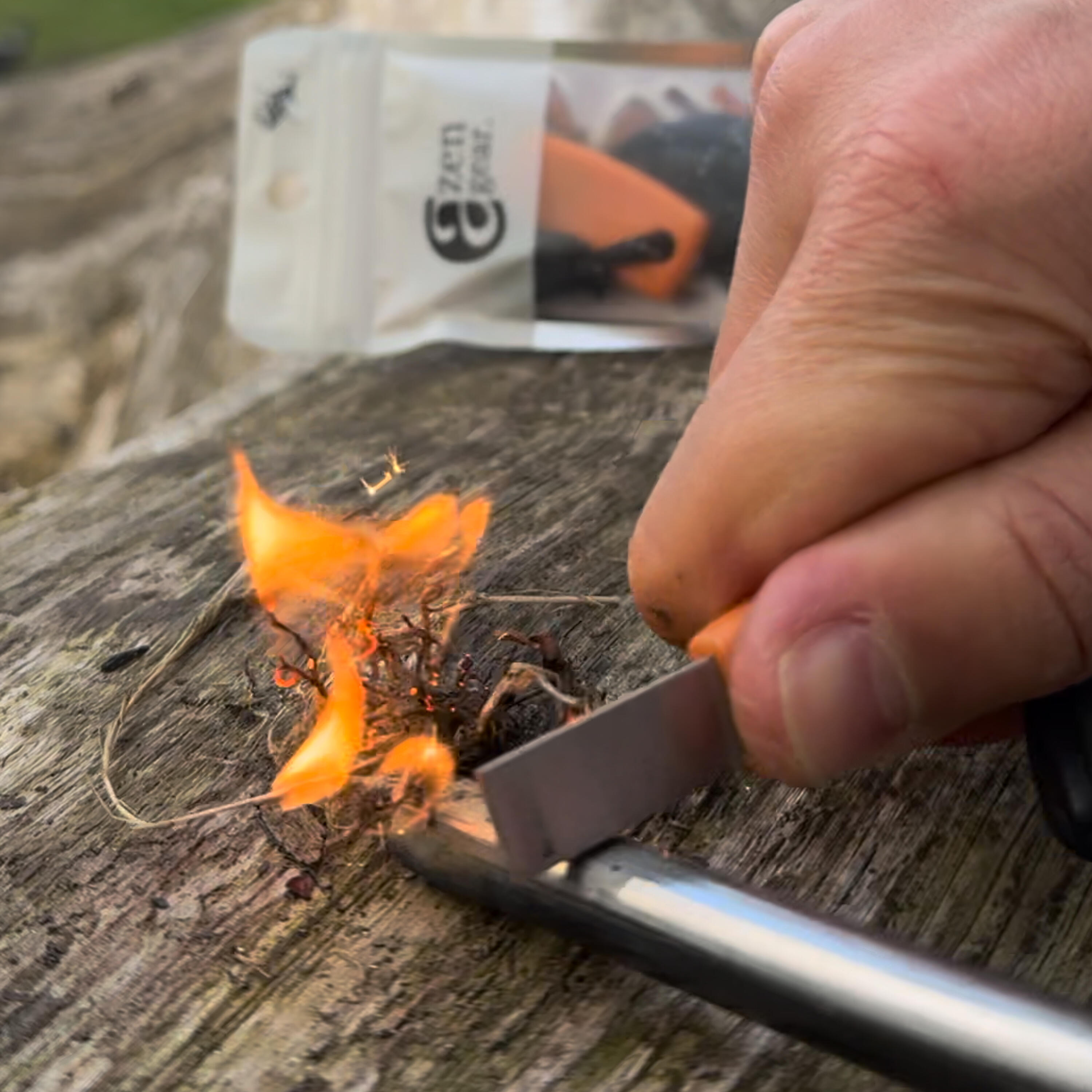 Camping Flint & Steel Fire Starter, Ferro Rod, Striker, Waterproof ...