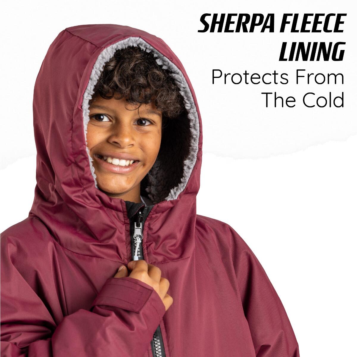 Osprey Adult Changing Robe, Waterproof Changing Robe Maroon | Decathlon