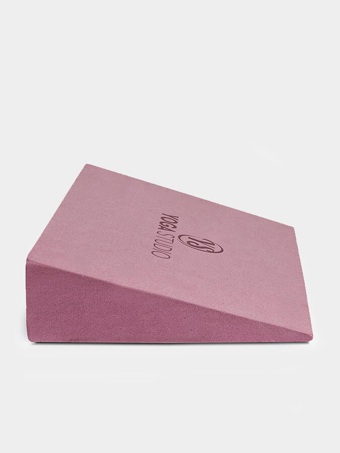 Yoga Studio EVA Foam Wedges - Pair (2 x Pack) - Dusty Pink | Decathlon