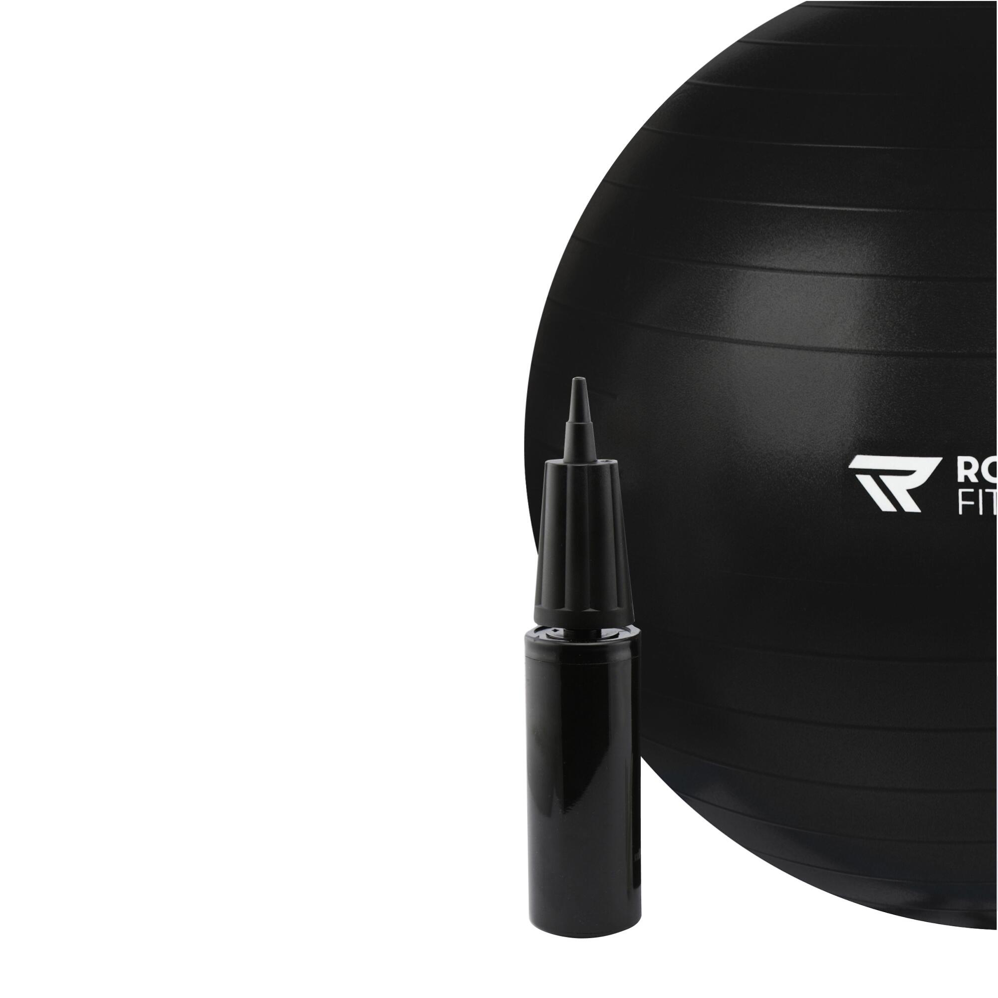 Fitness bal - Yoga bal - Gymbal - Zitbal - 90 cm - Kleur: Zwart | Decathlon