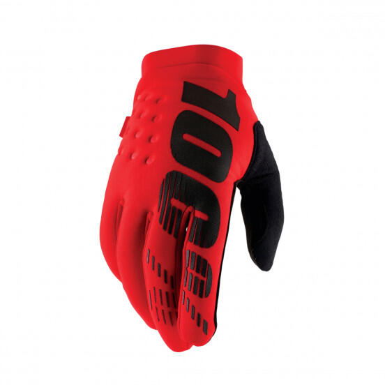 100% BRISKER Glove – Red - MTB Cycling Trail Enduro Cold Weather Glove | Decathlon