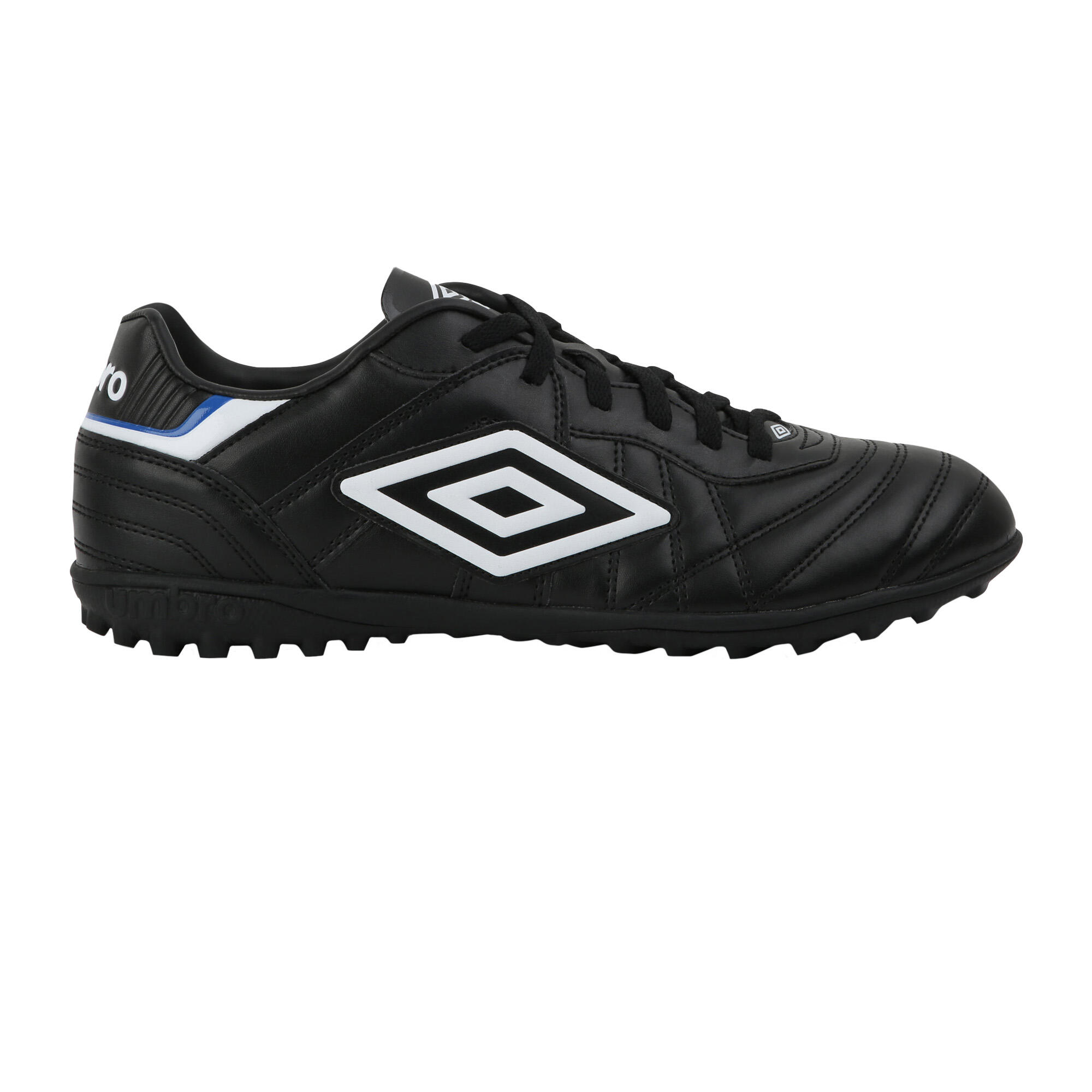 Mens Speciali Eternal Club Tf Leather Football Boots (Black/White/Royal ...