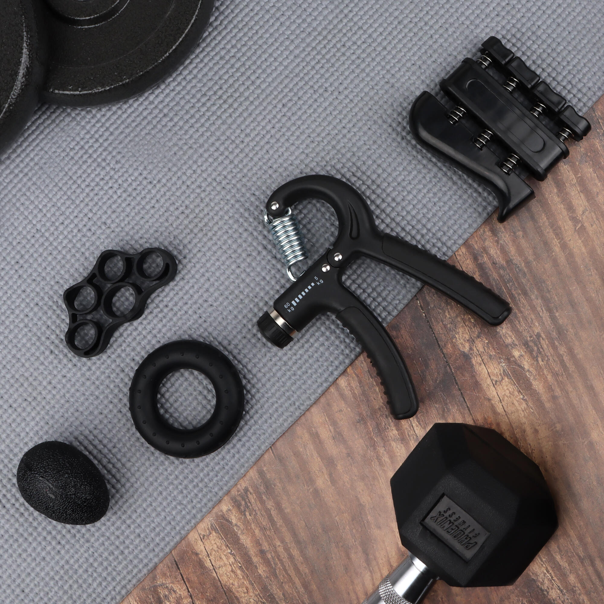 Phoenix Fitness 5pcs Hand Grip Set PHOENIX FITNESS | Decathlon
