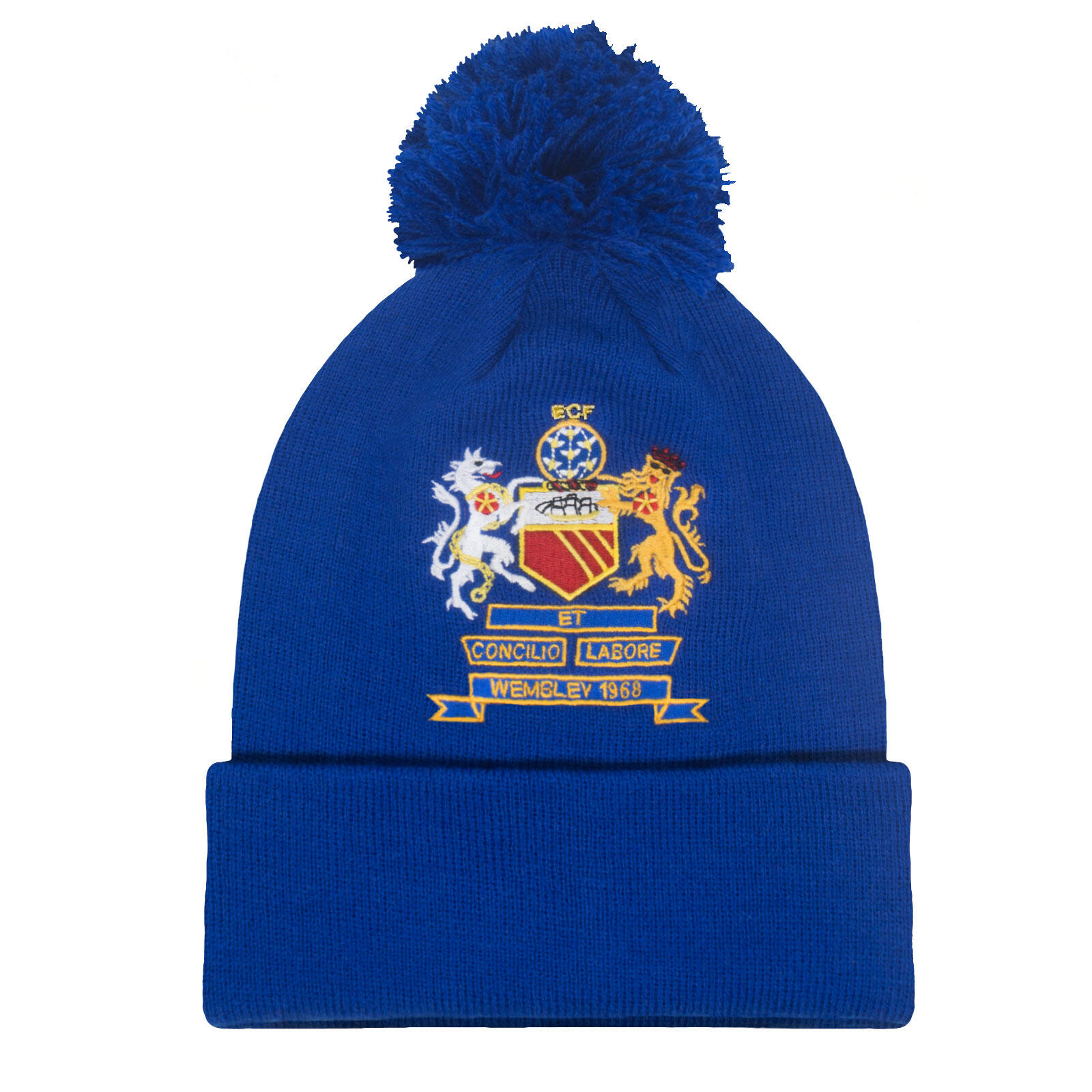 Fan Originals Beanie Bobble Hat Manchester Crest 68 United European ...
