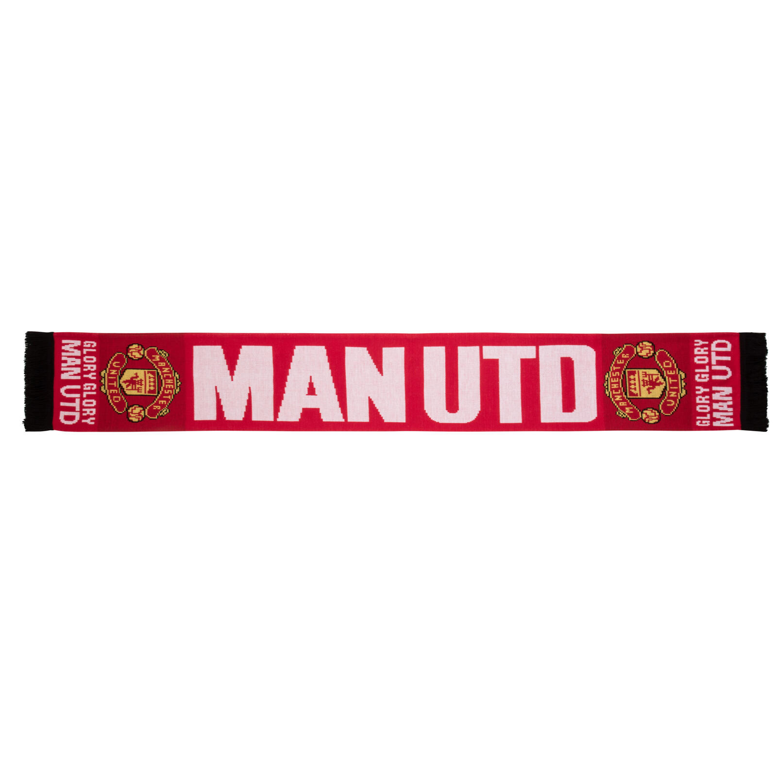 Manchester United FC Scarf Knitted Jacquard Mens Kids Official Football ...