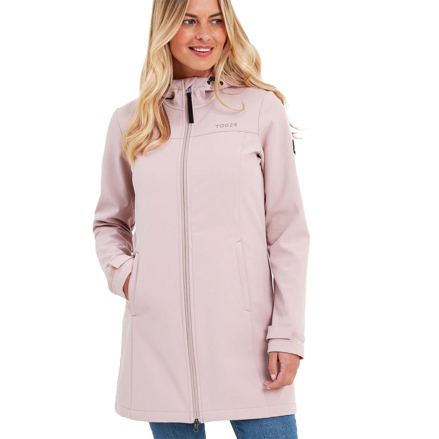 Womens/Ladies Keld Long Length Soft Shell Jacket (Dusky Pink) TOG24 ...