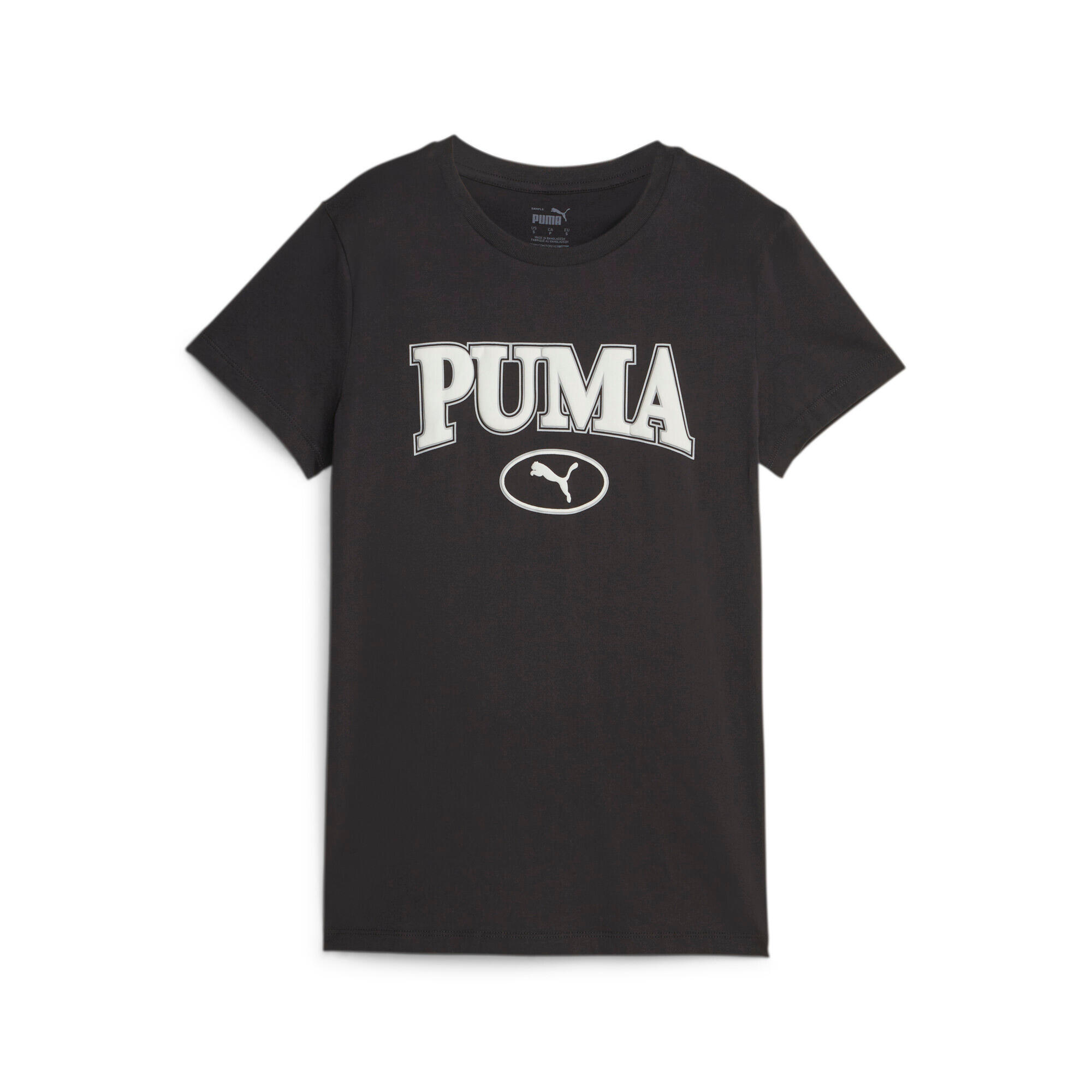 Dames-T-Shirt met Korte Mouwen Puma Squad Graphicc Zwart | Decathlon