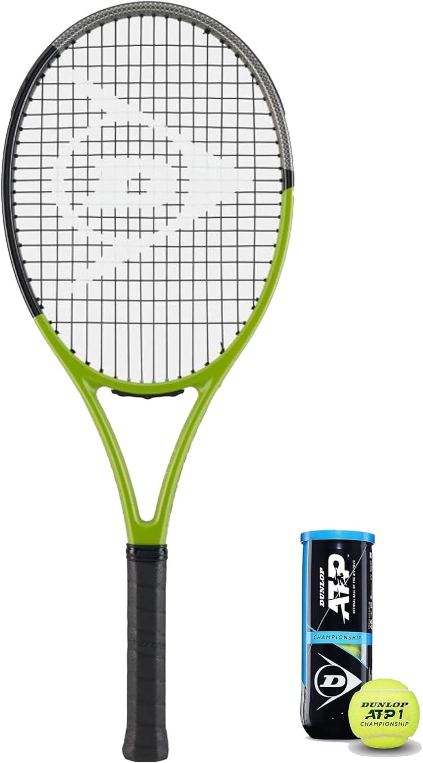 Dunlop TriStorm Team 100 Tennis Racket & Tennis Balls - Grip 2 DUNLOP ...